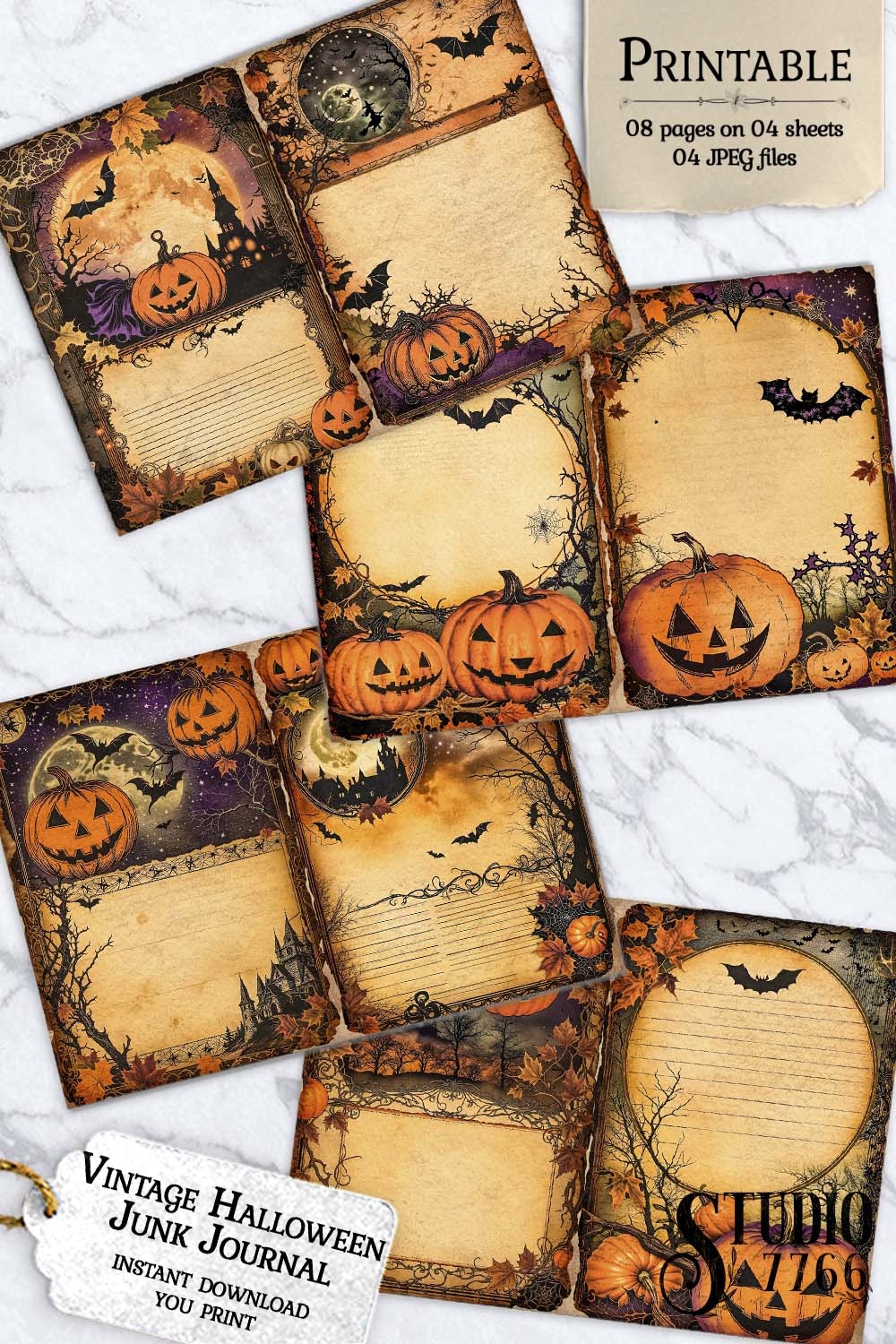 Vintage Halloween Junk Journal Pages (5265772)