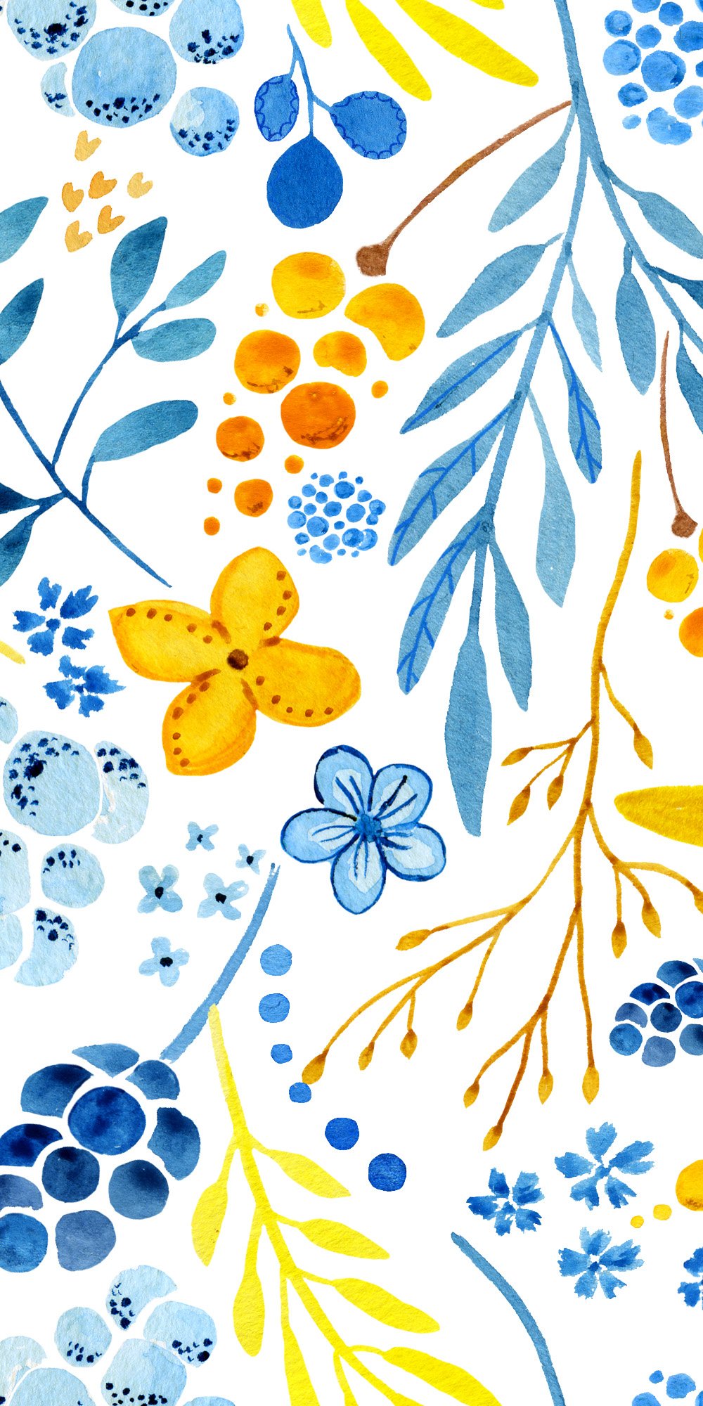 Yellow plus blue pattern set