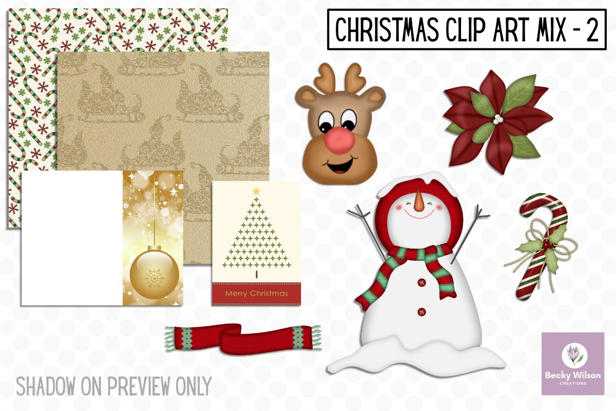 Christmas Clip Art Mix Set 2