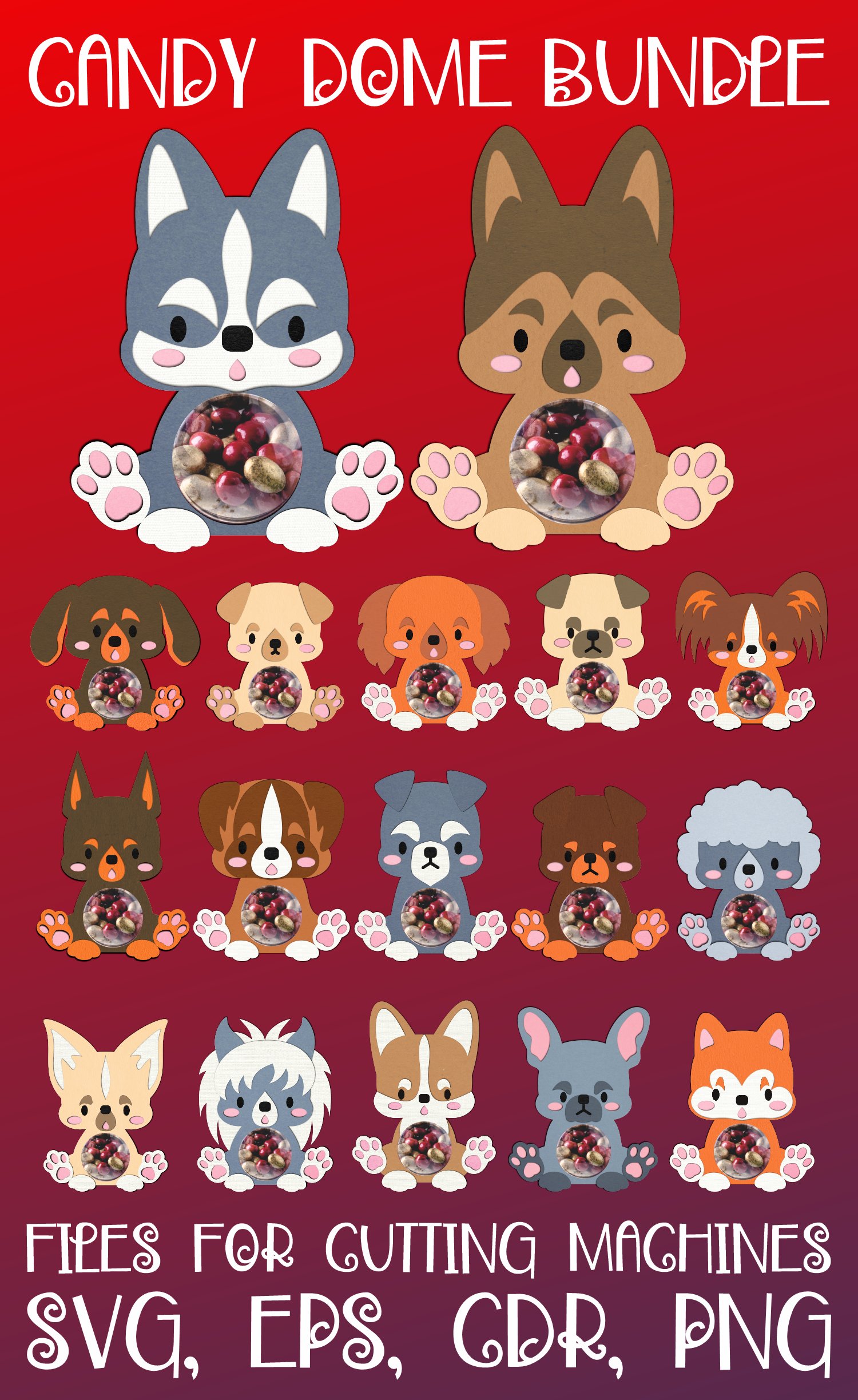 Cute Puppies Candy Dome Bundle