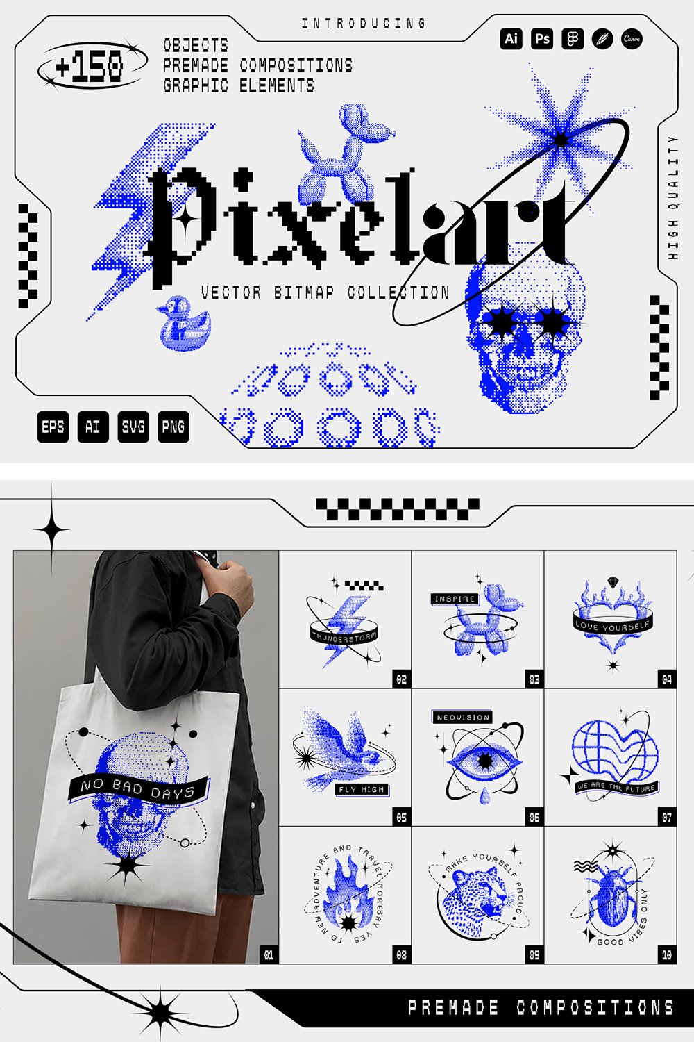 PixelArt. 150 bitmaps collection