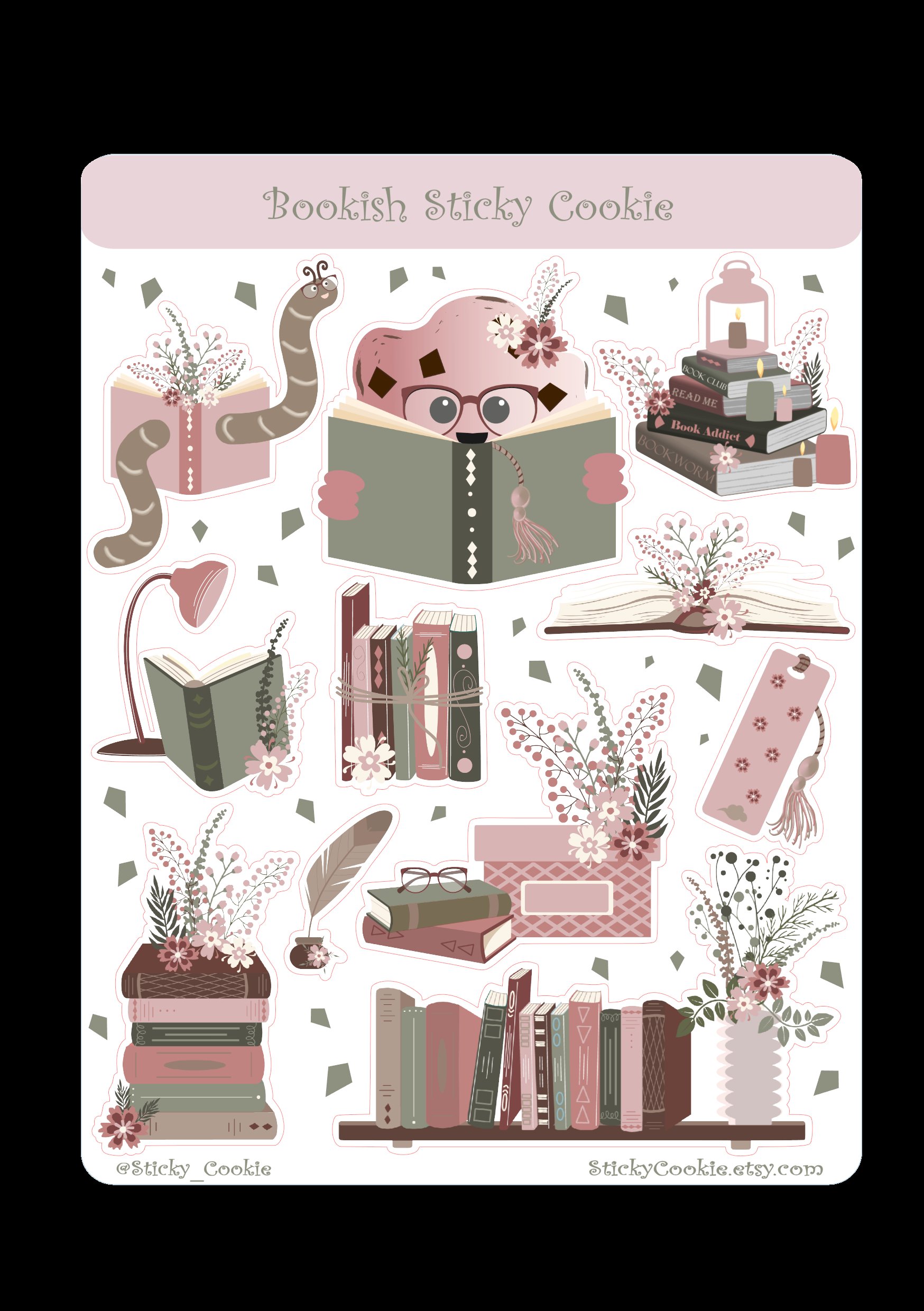 Digital Bookish Clipart