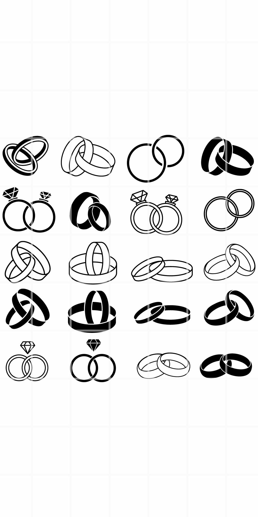Wedding ring SVG. Wedding ring png. Wedding ring cut file.