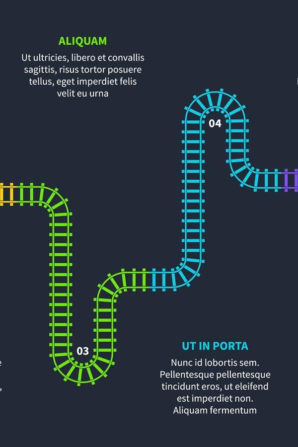 Railroad tracks. Railway timeline, tracking subway stations
