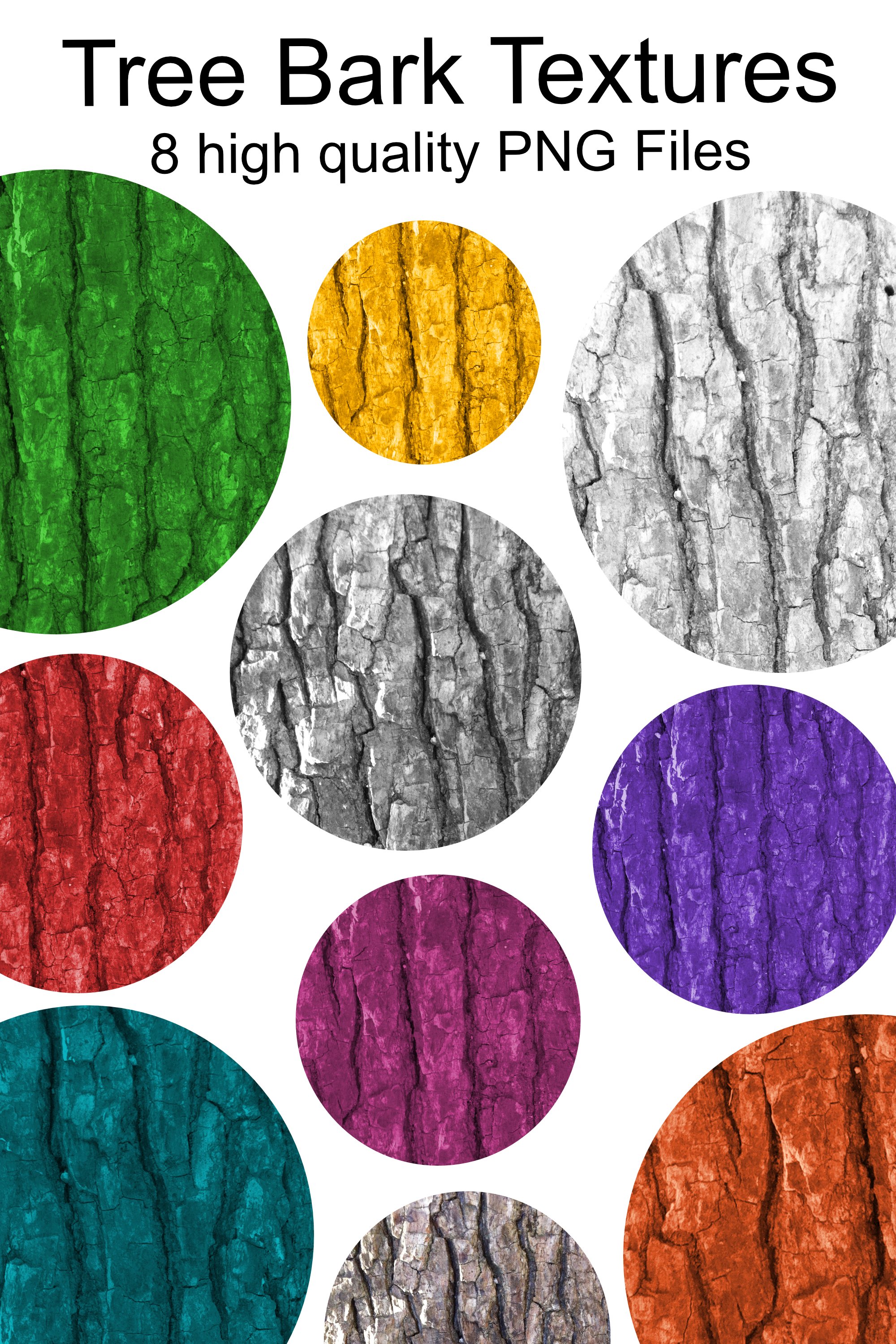 Colorful Tree Bark Textures | Nature Backgrounds