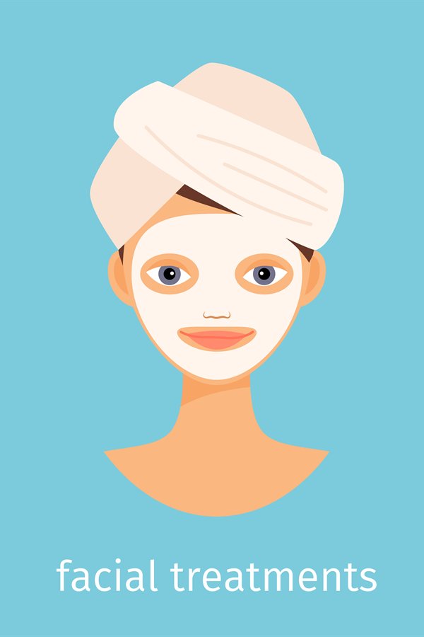 Facial treatments illustration