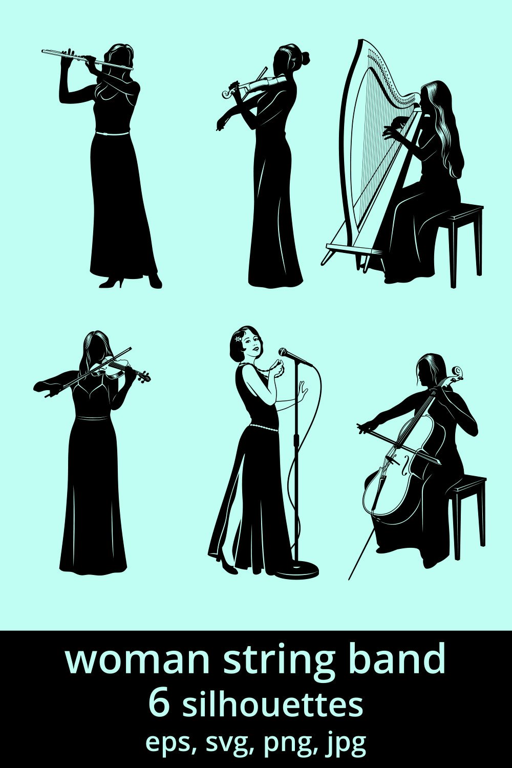 Woman string band with vocalist