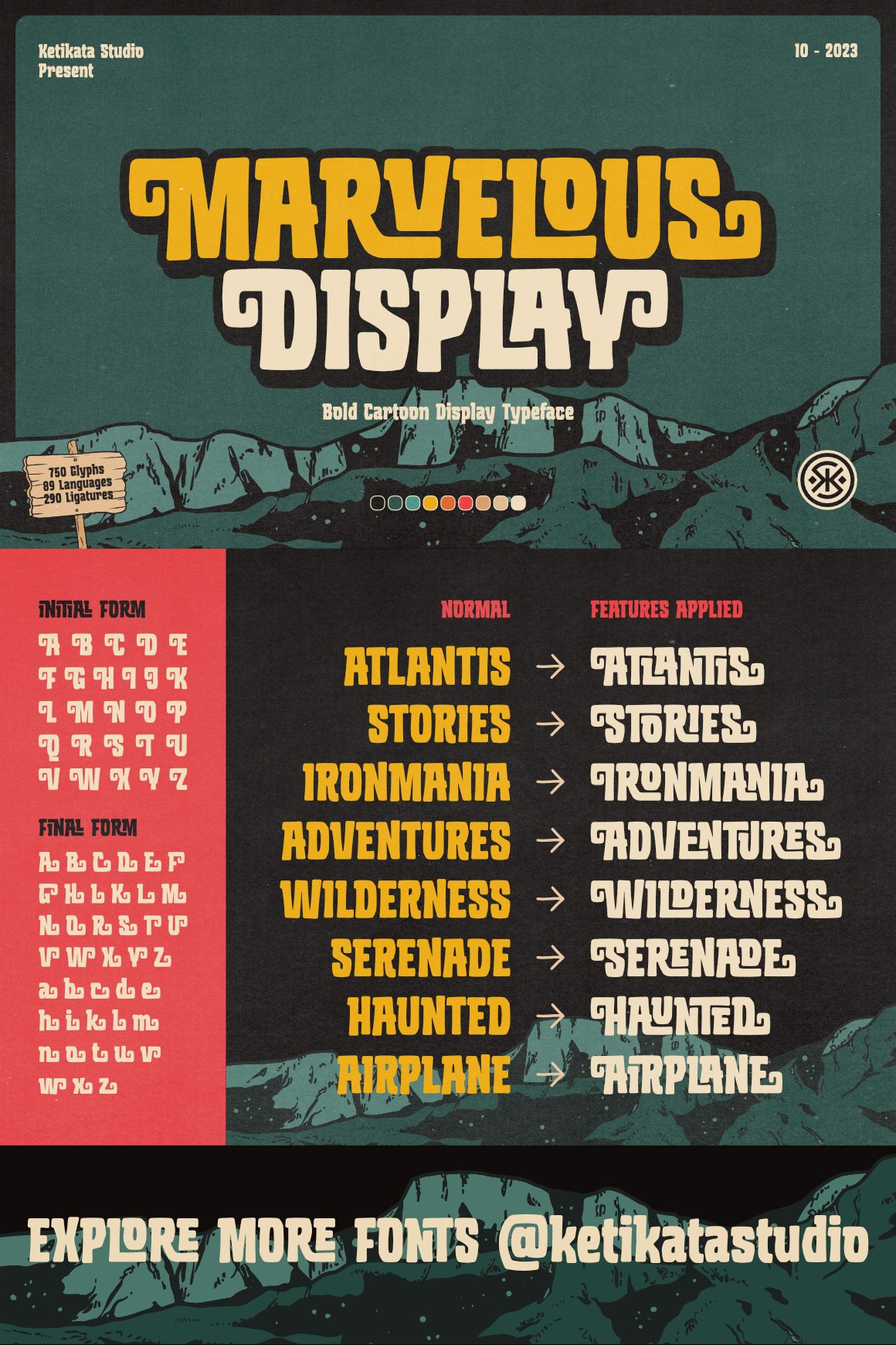 Marvelous Display Font