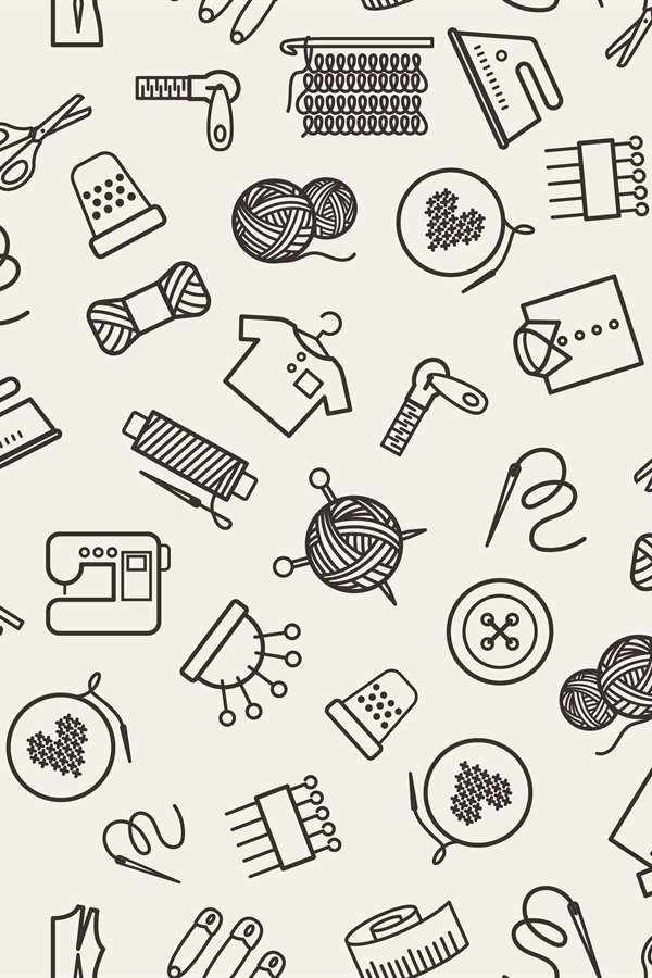 Sewing vector pattern