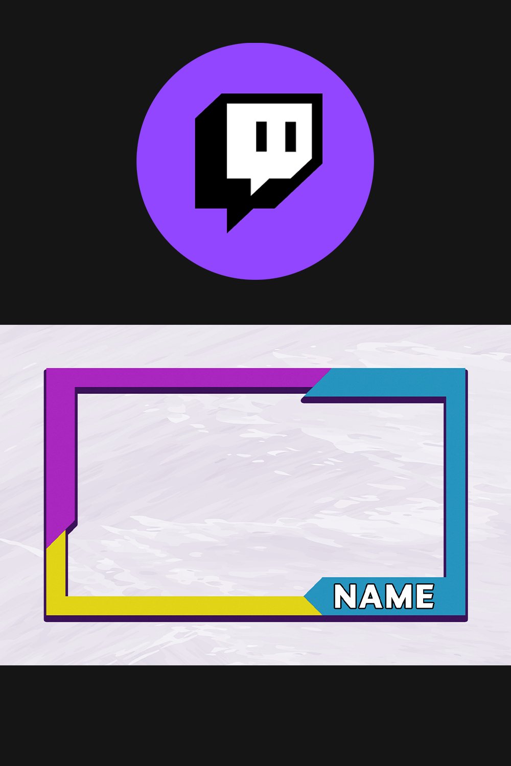 Twitch webcam frame live-stream overlay (2631620)