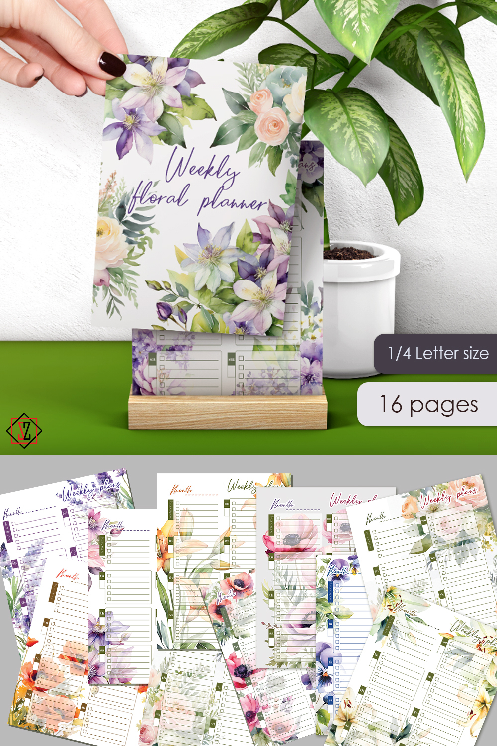 Floral Pages Weekly Planner