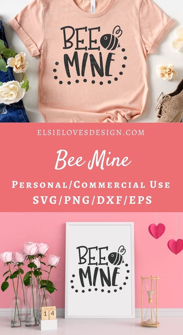 Valentine's Day - Bee Mine SVG Cut Files