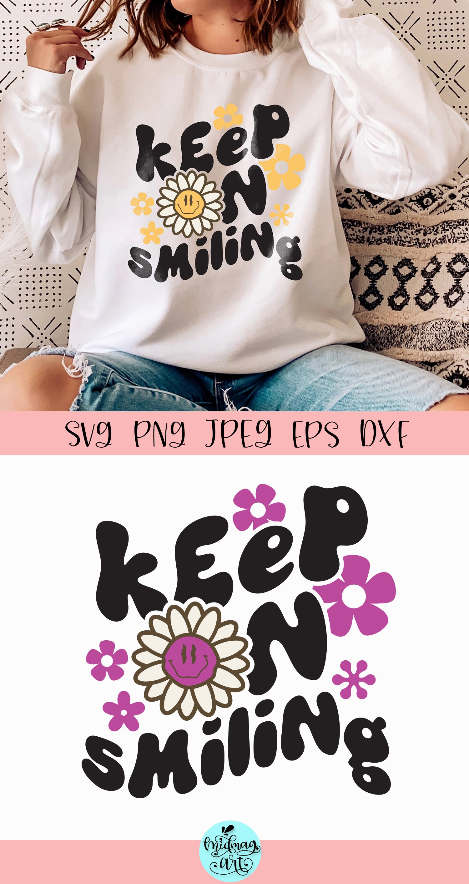 Keep on smiling svg, choose kindness (2269487)