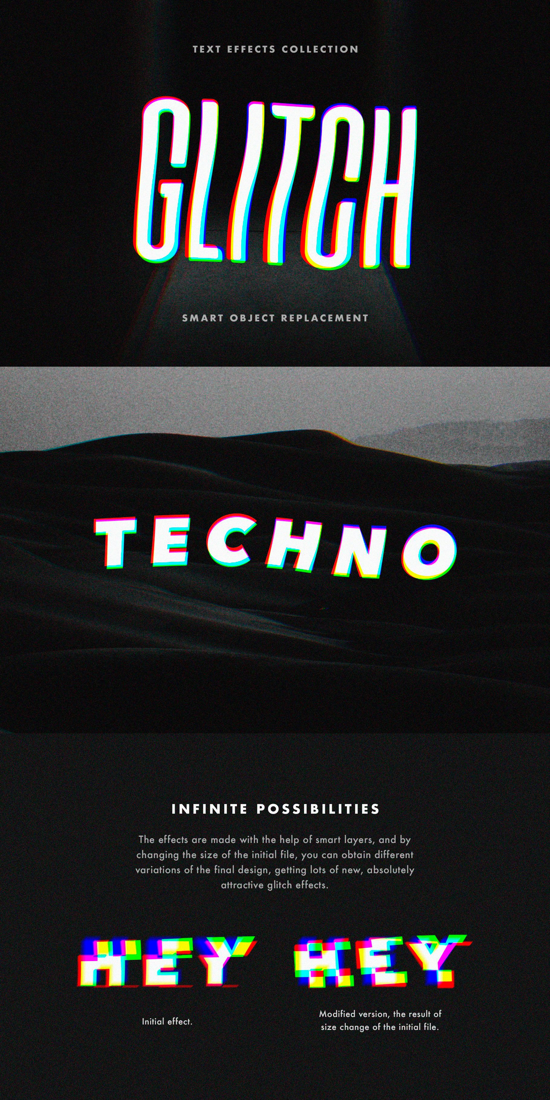 Glitch Text Effects Collection