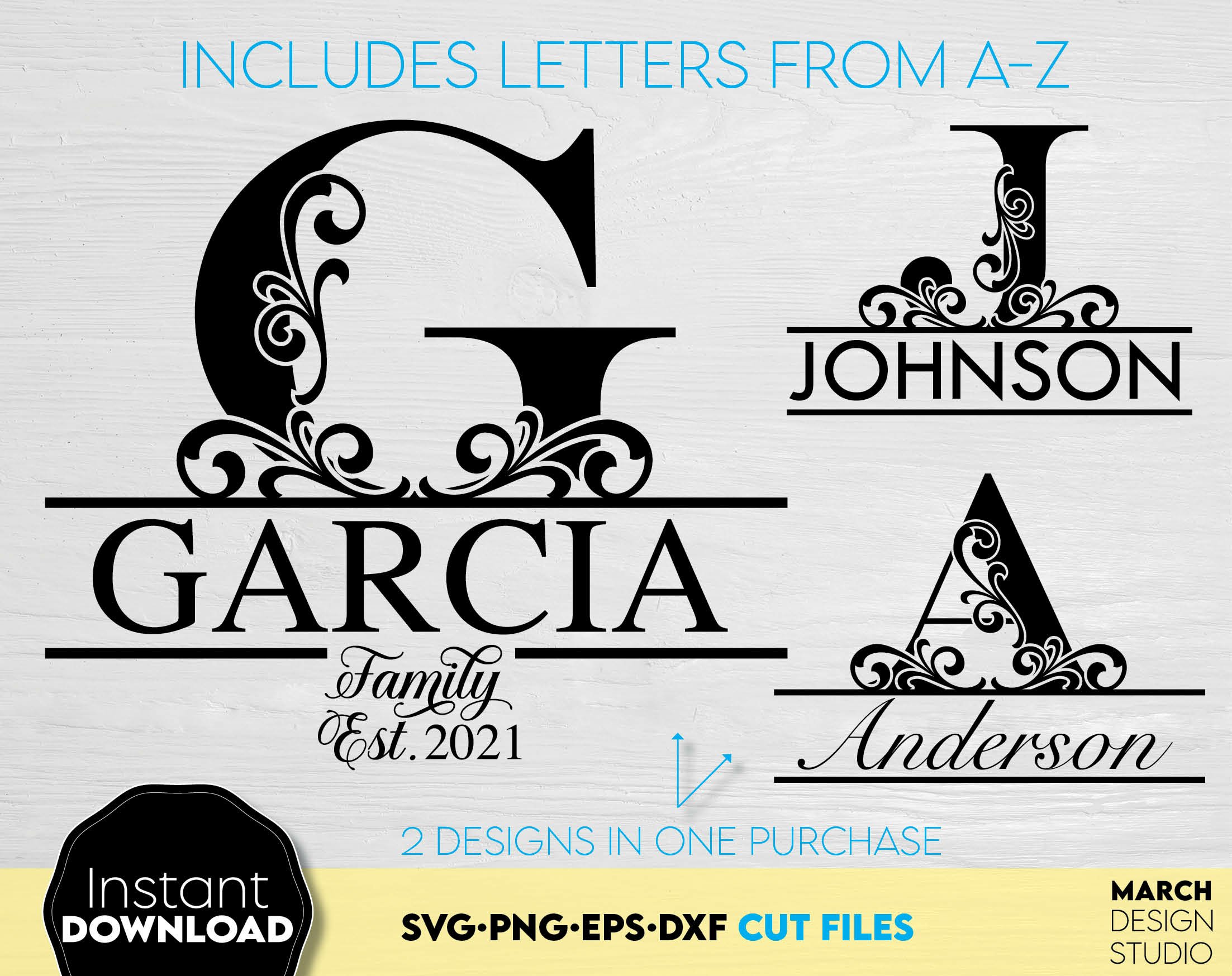 Monogram SVG, Letter Monogram SVG, Monogram SVG Files