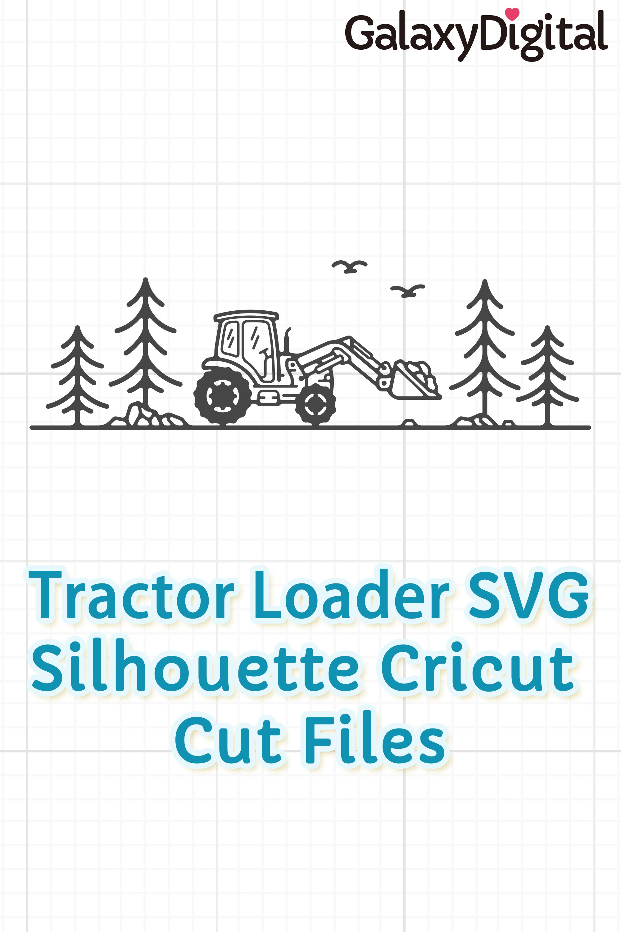 Tractor Loader Scene SVG, Tractor Loader SVG