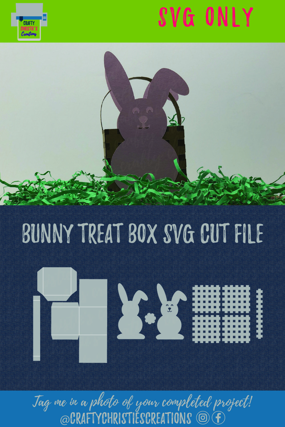 Bunny Treat Box SVG for Cutting Machines
