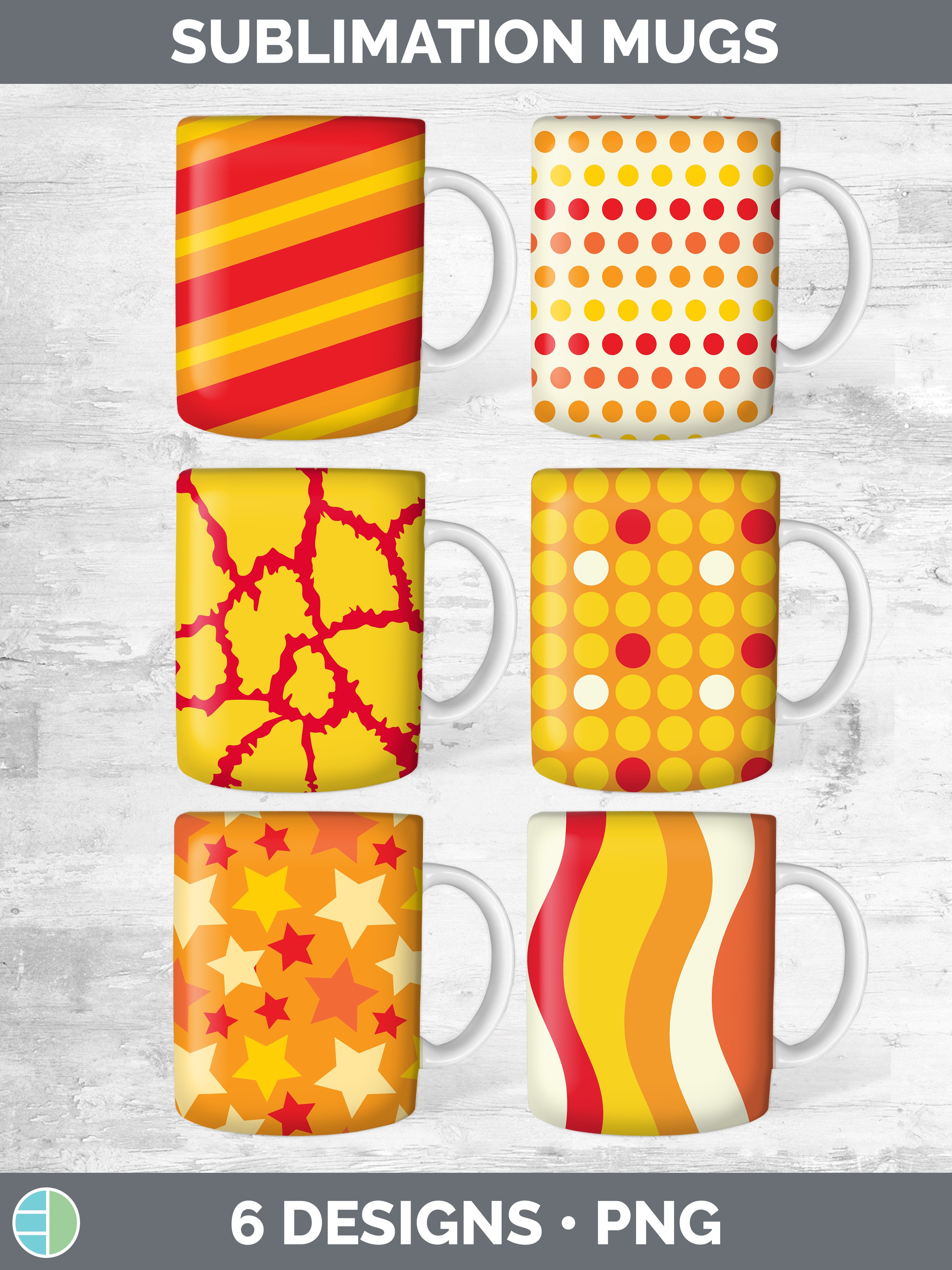 Orange Mug Sublimation Bundle