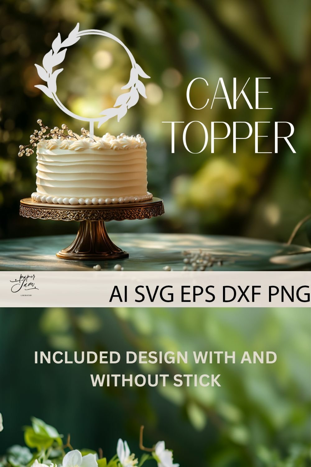 Cake Topper SVG Laser Cutting File