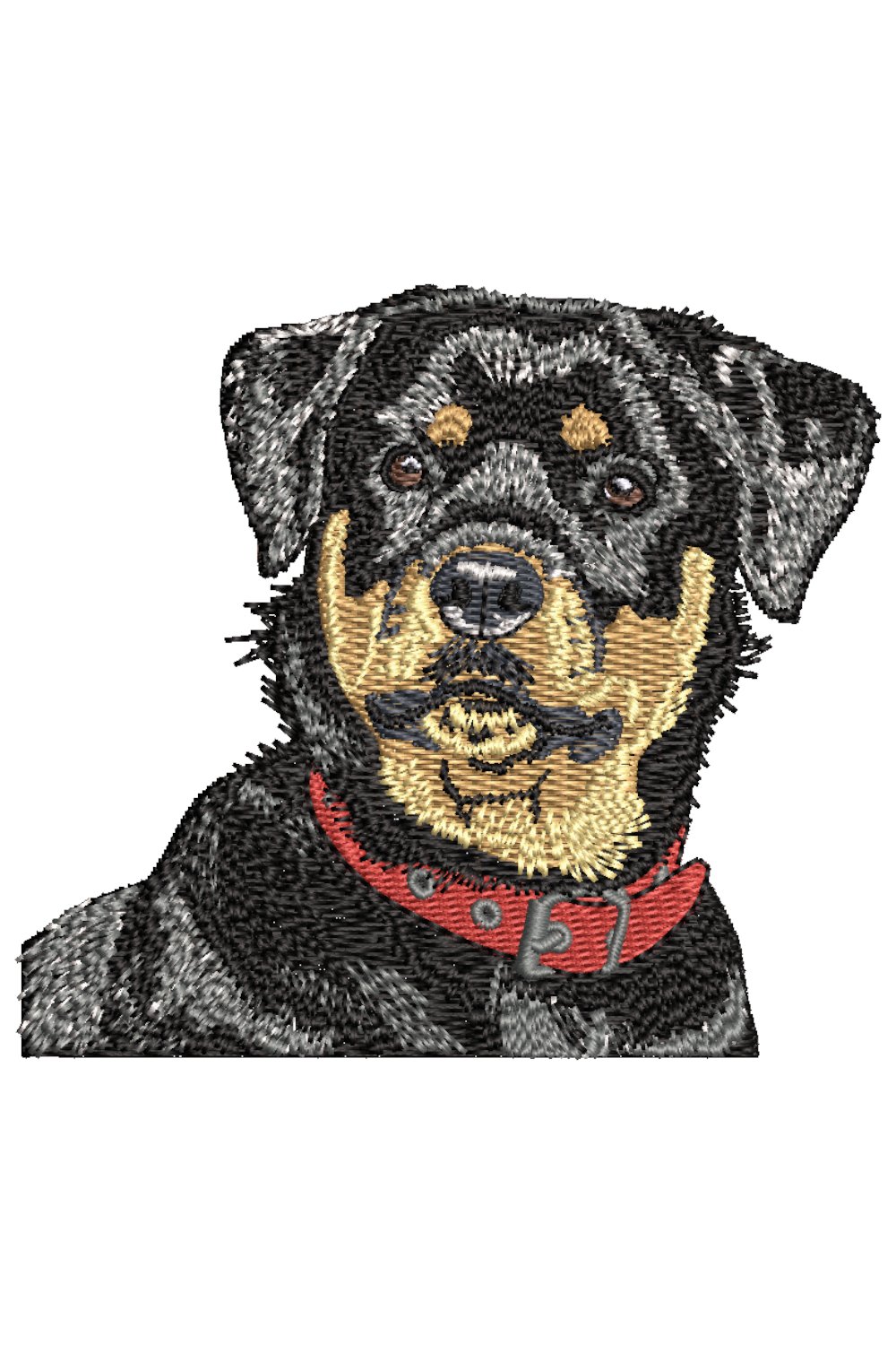 Rottweiler machine embroidery file
