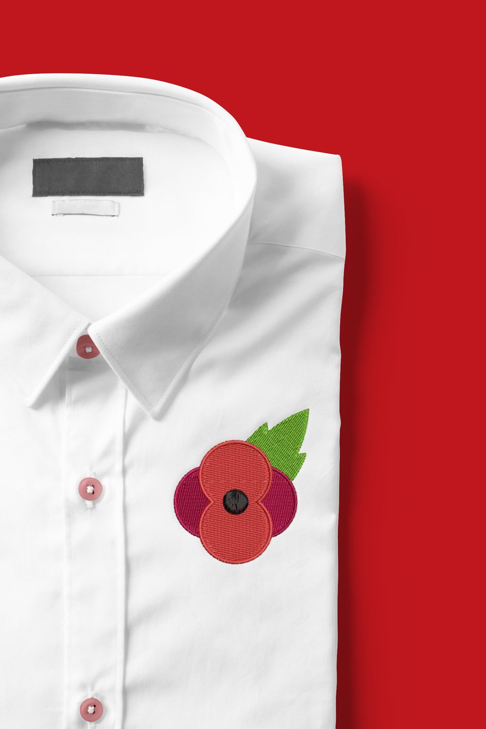 Remembrance Poppy Mini Embroidery File