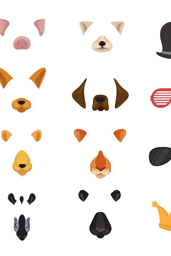 Funny animal faces, cartoon masks, photo filters for phone v