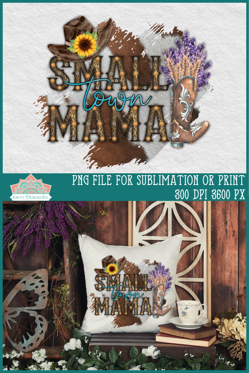 Small Town Mama | Country Sublimation Design