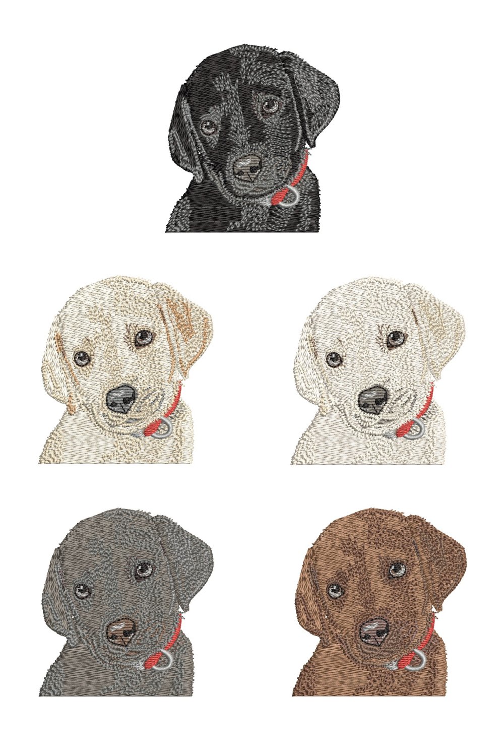 Labrador Retriever puppy machine embroidery file