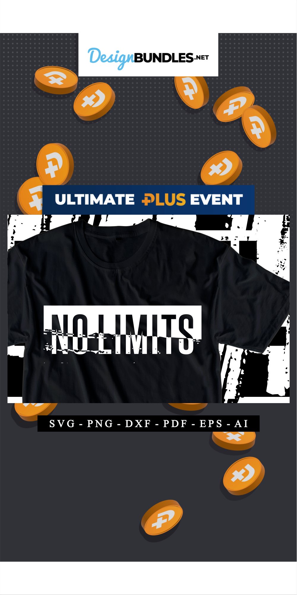 No Limits SVG, Fitness SVG, GYM SVG, Workout