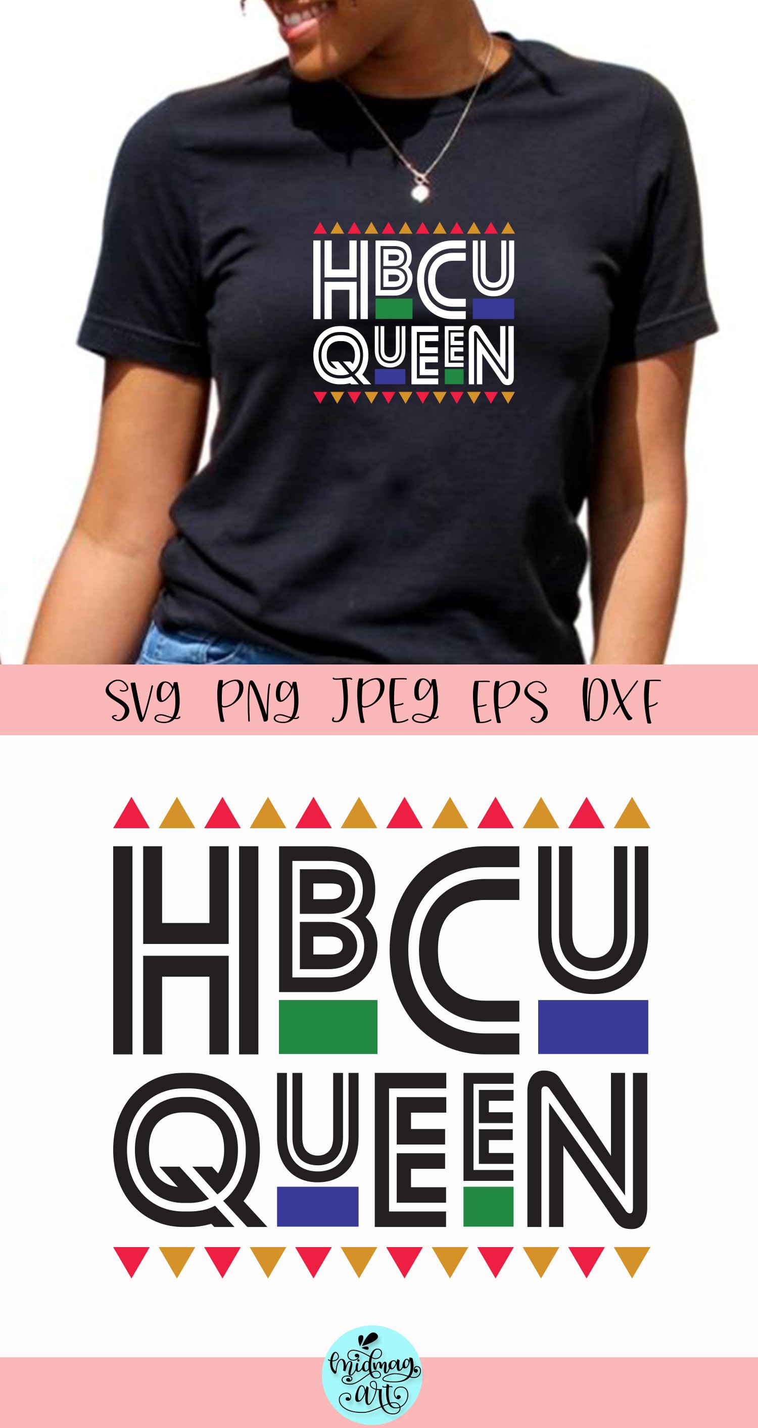 Hbcu queen svg, melanin cut file