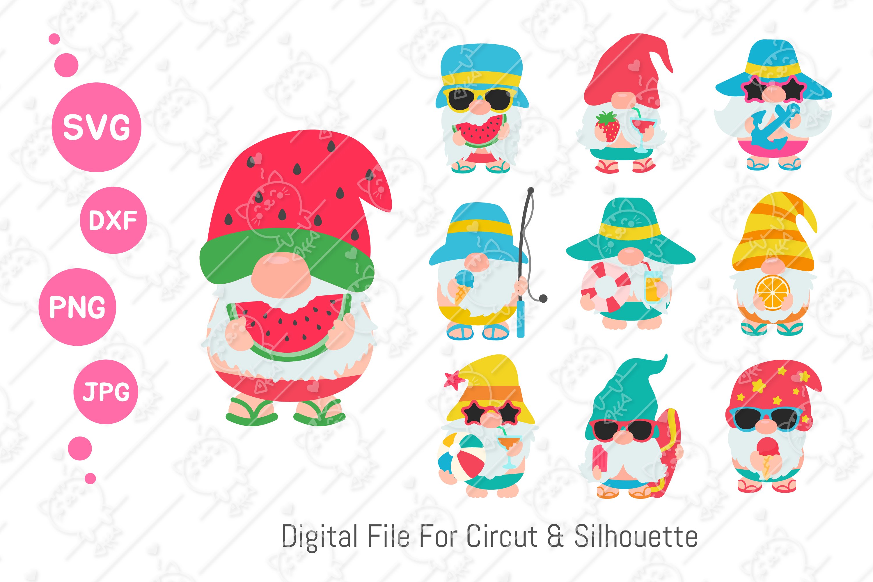 Gnomes Summer family svg | Beach Gnomes bundle (1354502)