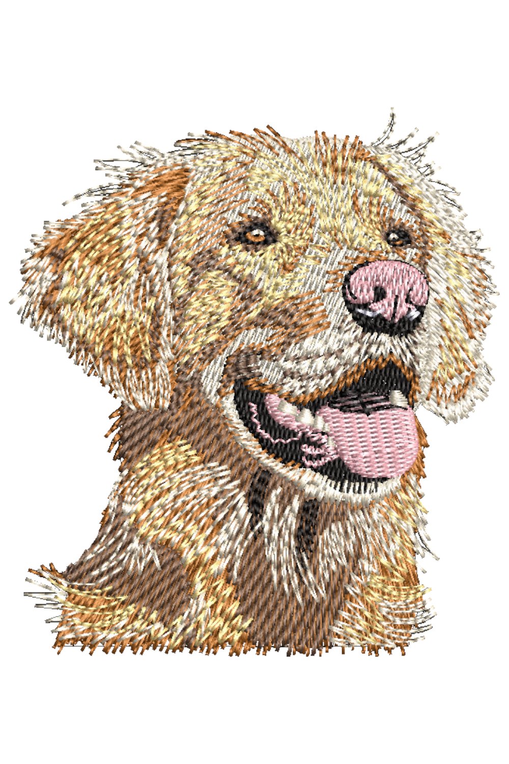 Golden Retriever machine embroidery file