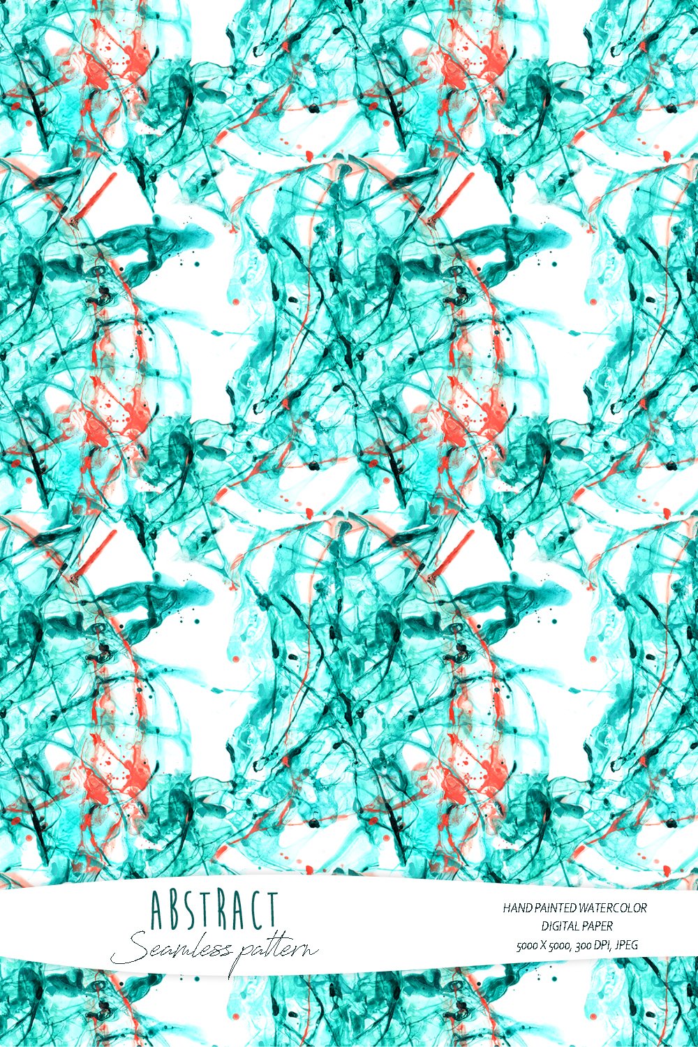 Acryl abstract seamless patterns / digital paper