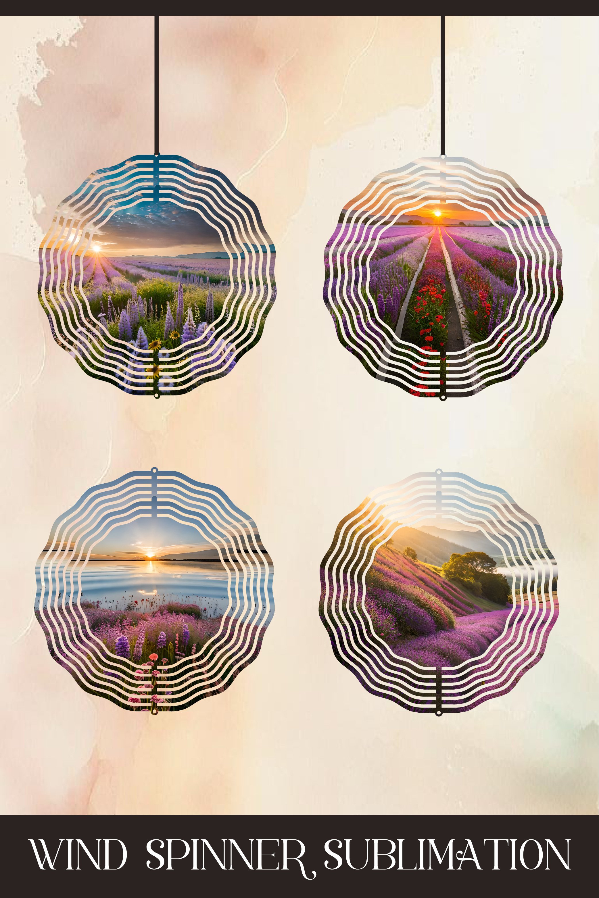 Landscape Wind Spinner PNG. Summer Wind Spinner PNG