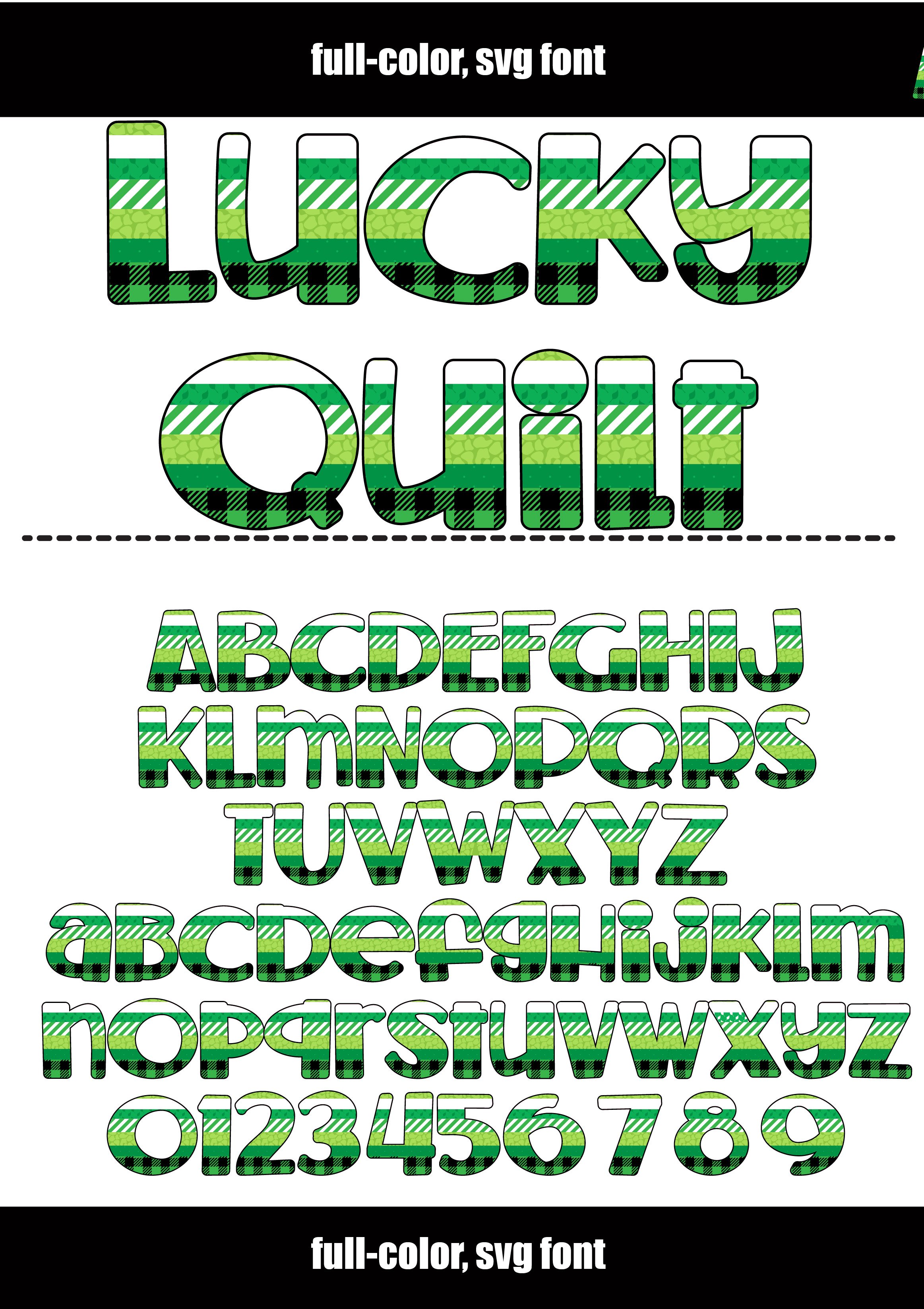 Full Color SVG Green Font