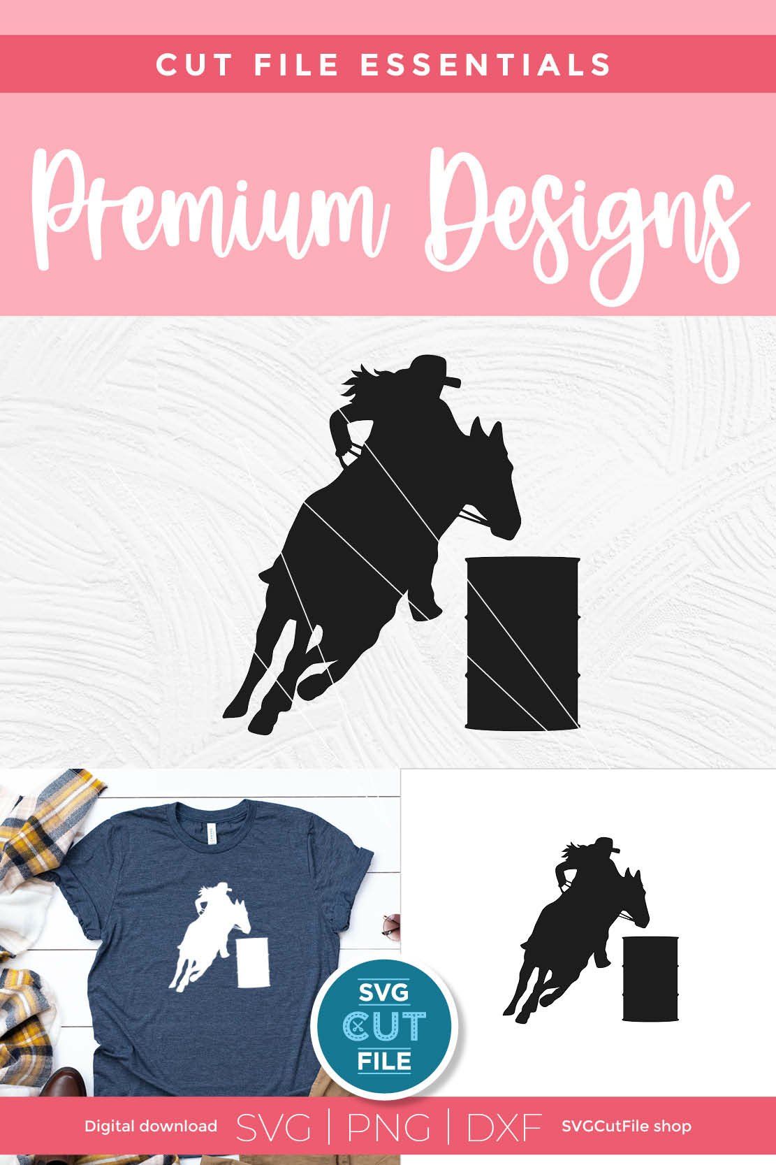 Barrel Racing svg for Cricut or Silhouette