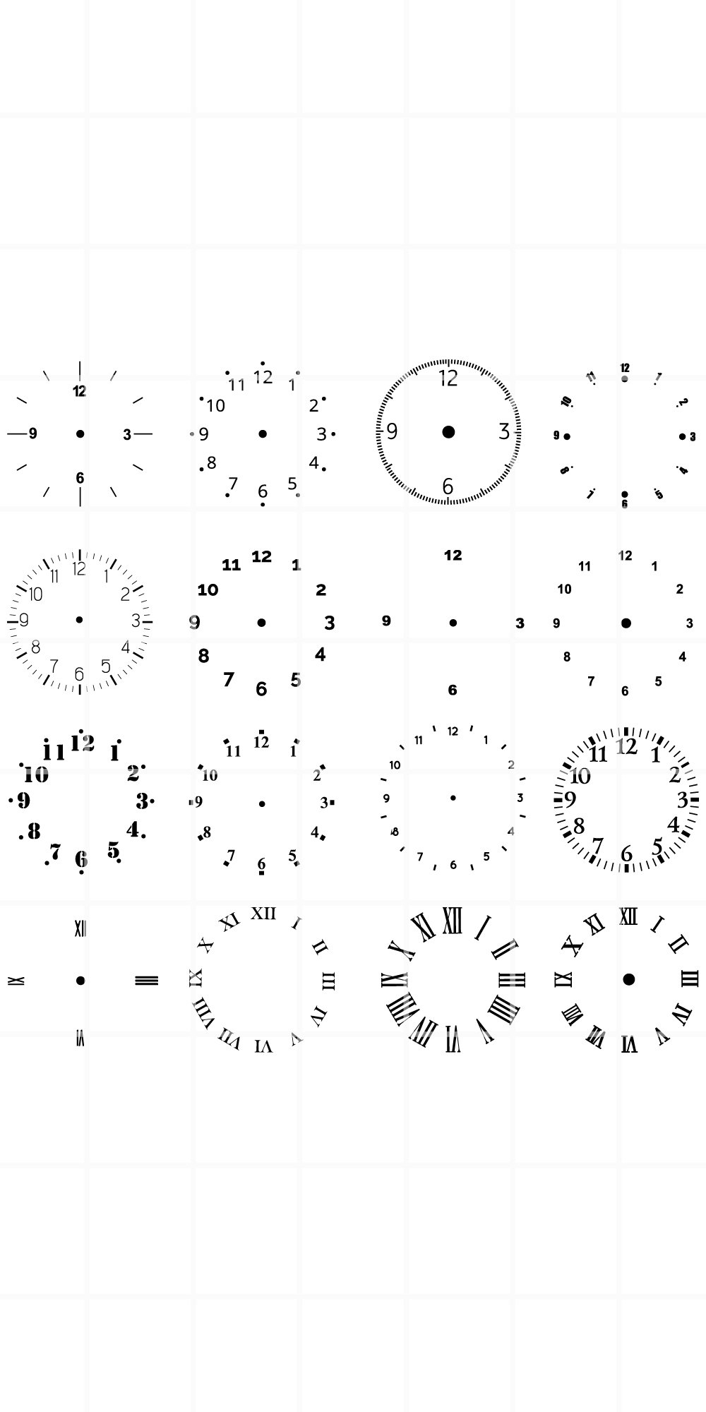 Clock face SVG. Clock face png. Clock face cut file. clipart
