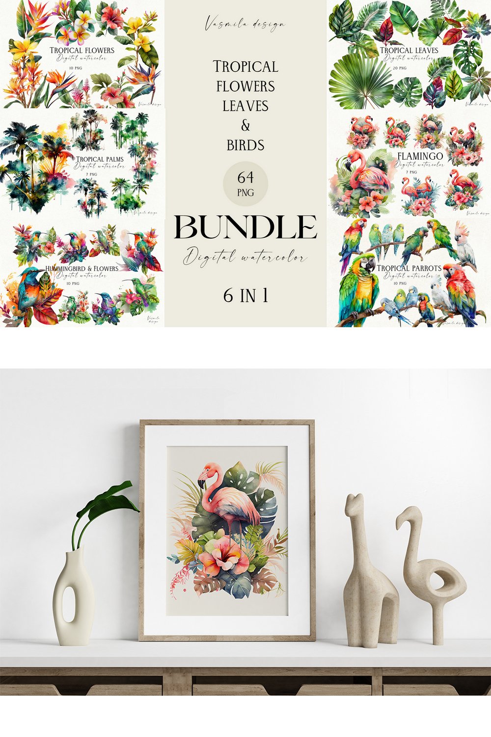 Tropical bundle of 6 collections