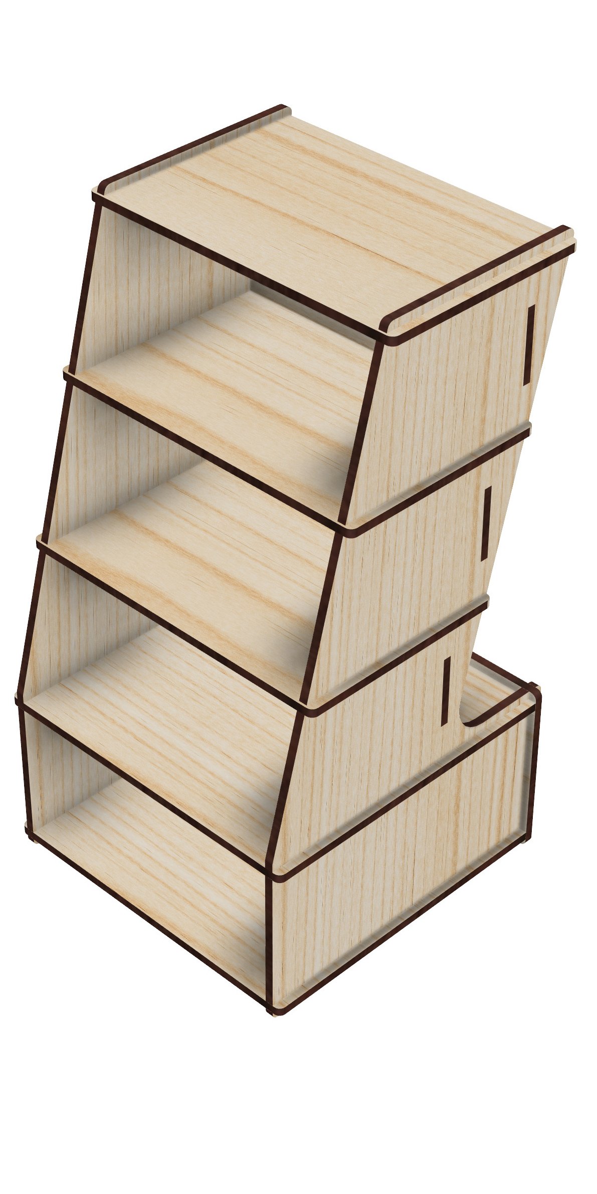 Curved Display Storage Shelf Rack Retail Display Stand SVG