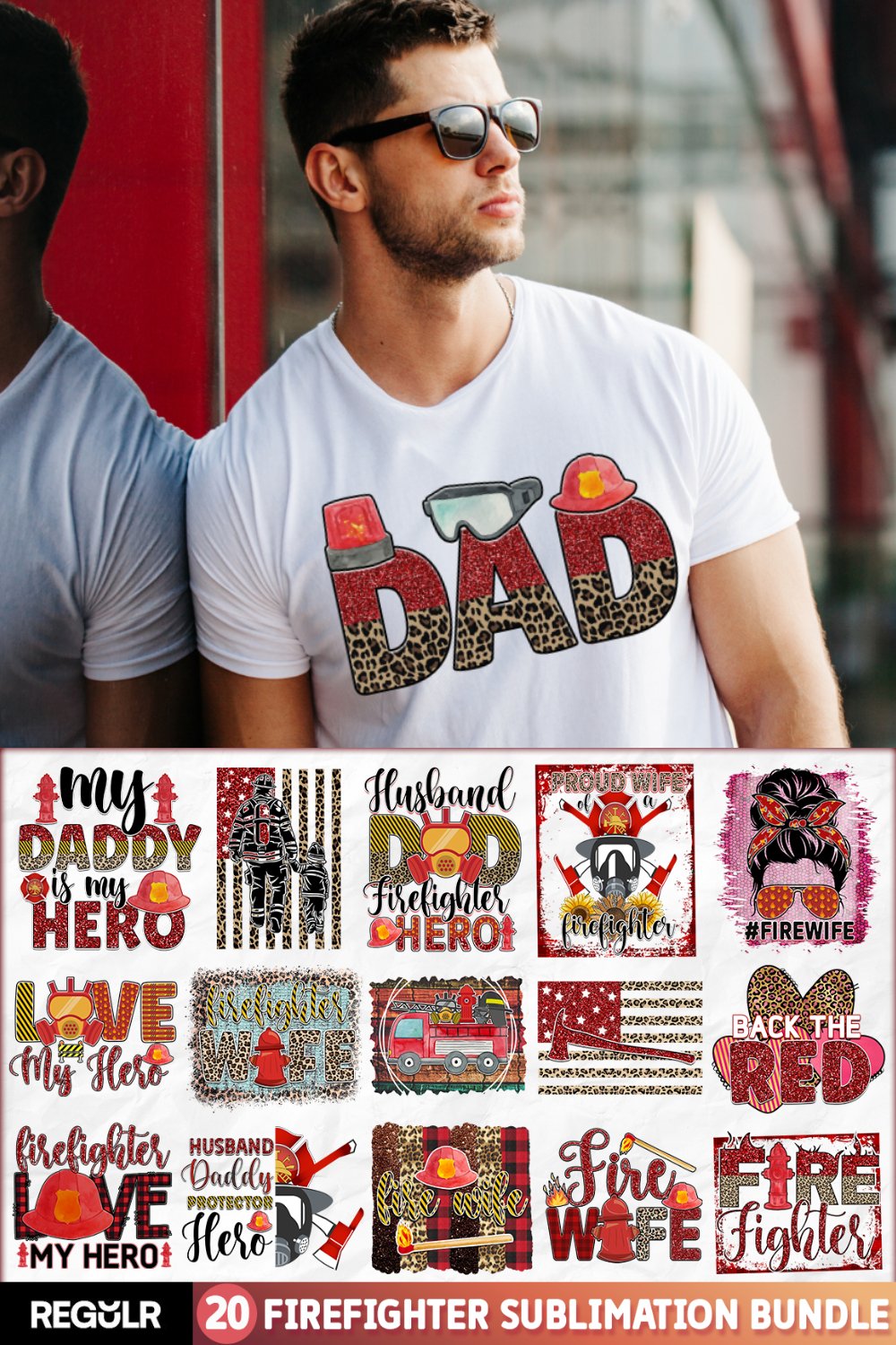 Firefighter Proud Sublimation Bundle, Firefighter Bundle