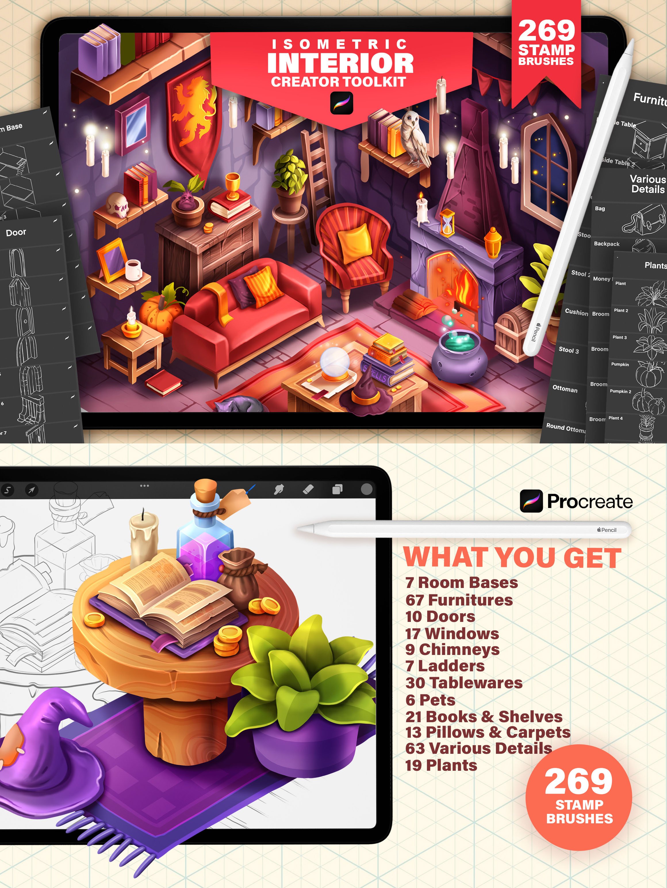 ISOMETRIC INTERIOR PROCREATE CREATOR