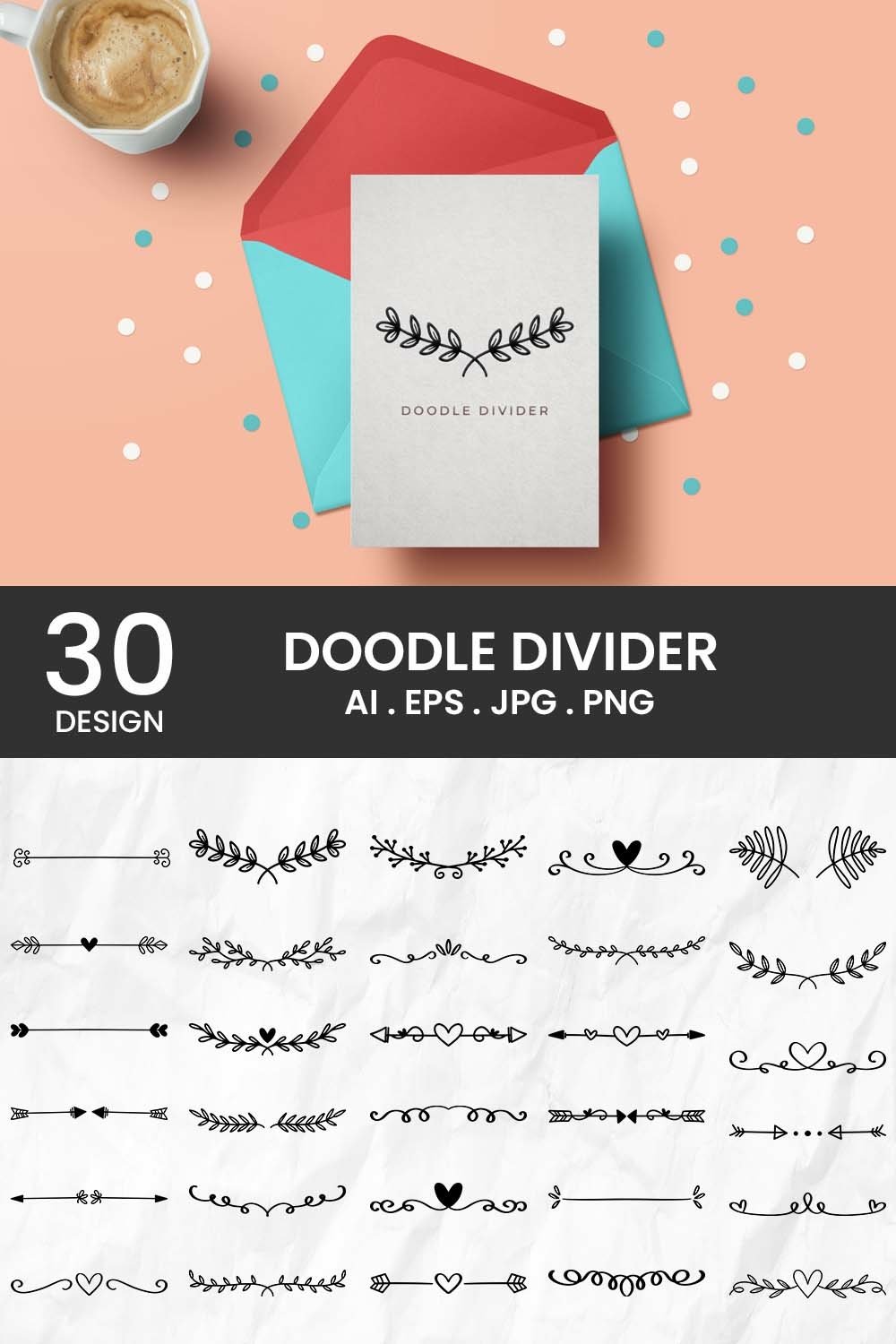 Doodle Divider With 30 Variations