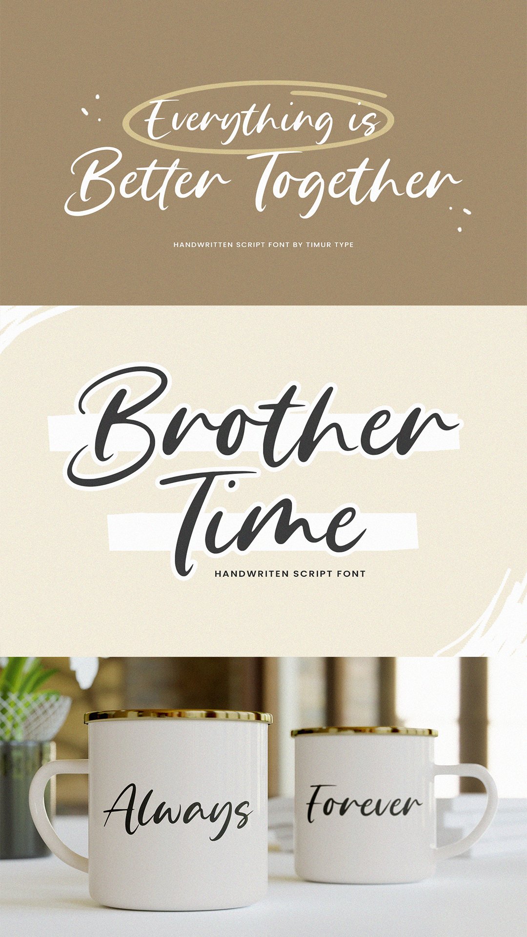 Brother Time - Handwritten Script font