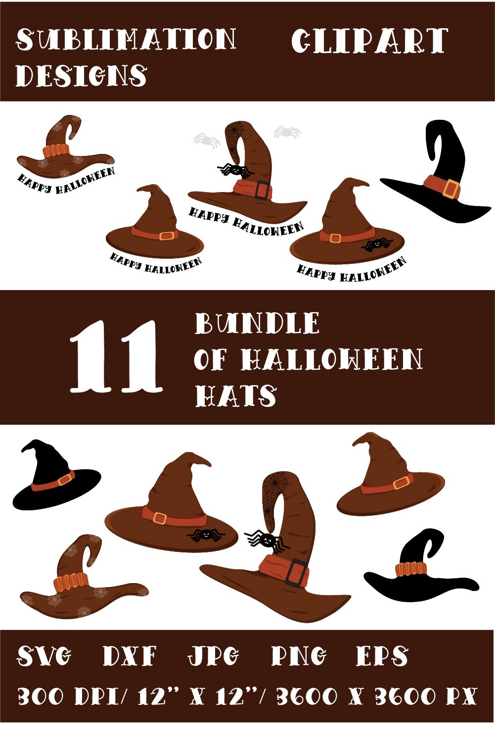 Halloween hats bundle. Halloween bundle.