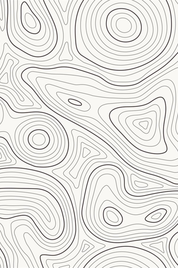 Map of heights seamless pattern. Contour topographic maps, r