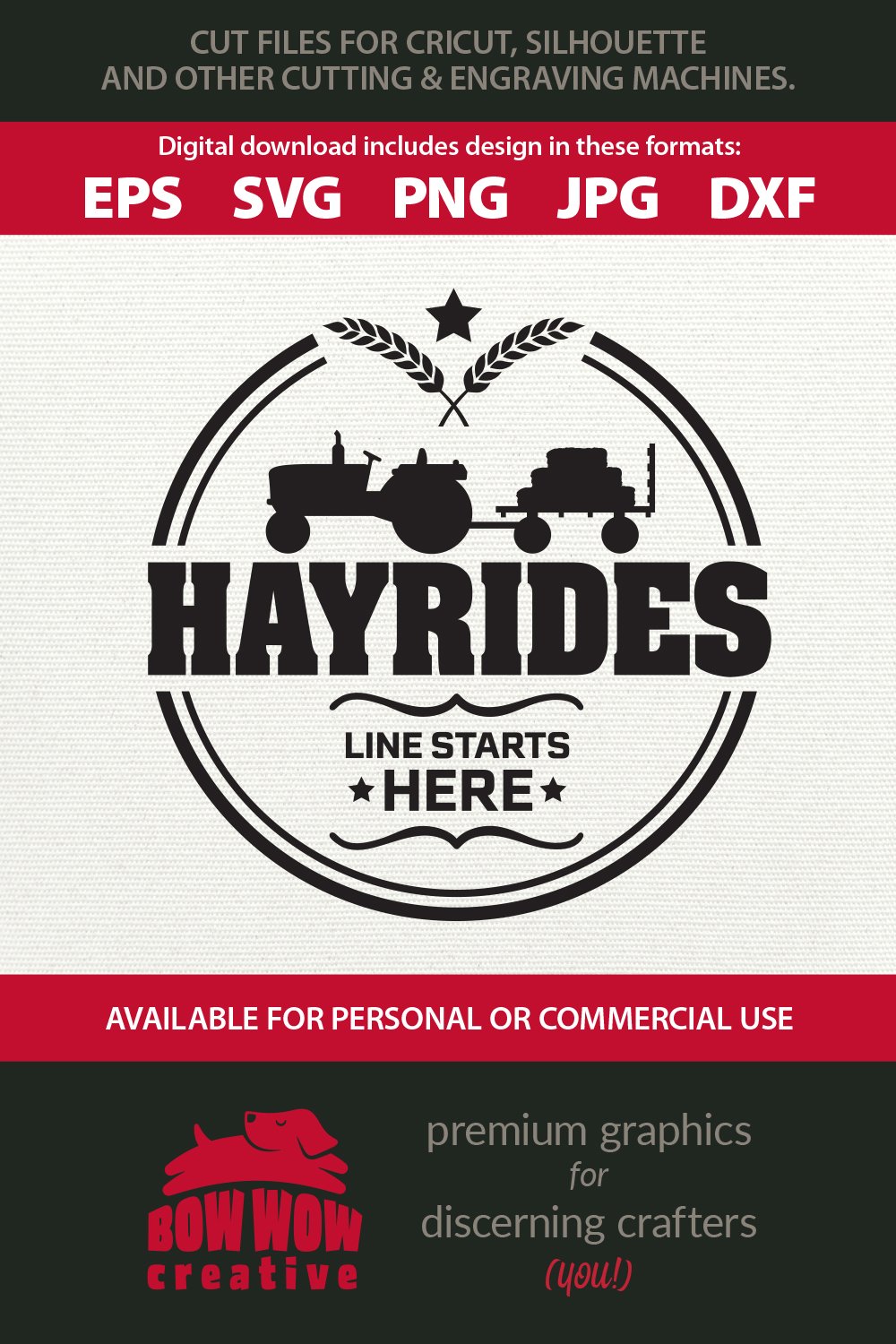 Hayrides - Round Fall / Autumn Farmhouse Sign