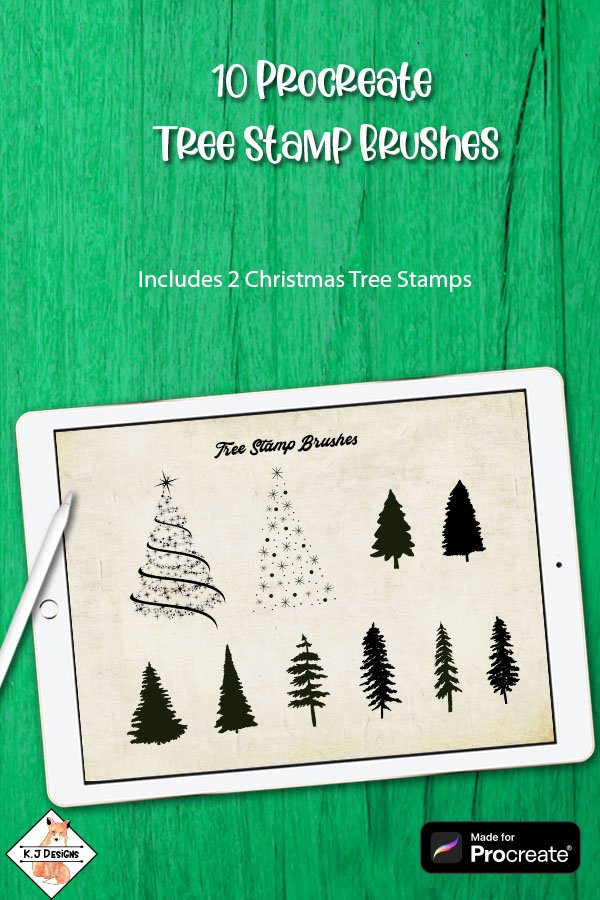 Procreate Tree Stamp Brushes
