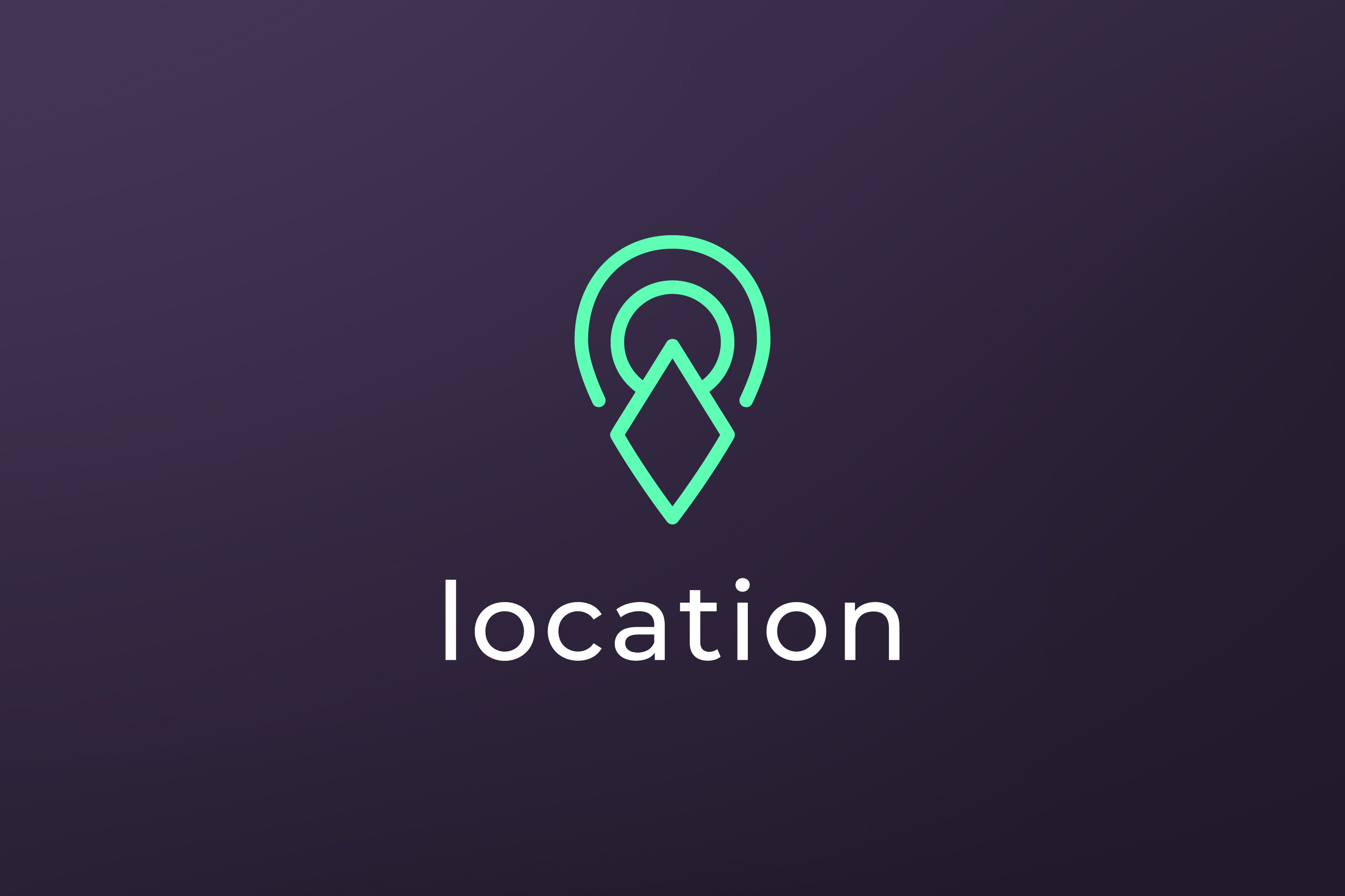 pin abstract destination location logo (1142944)
