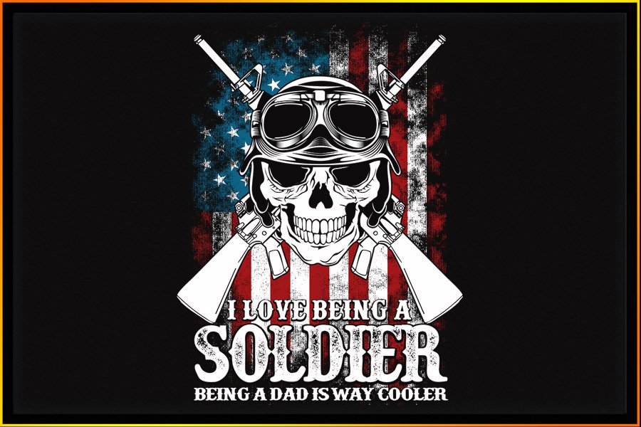 Cool Soldier | Military t-shirt design| Veteran design