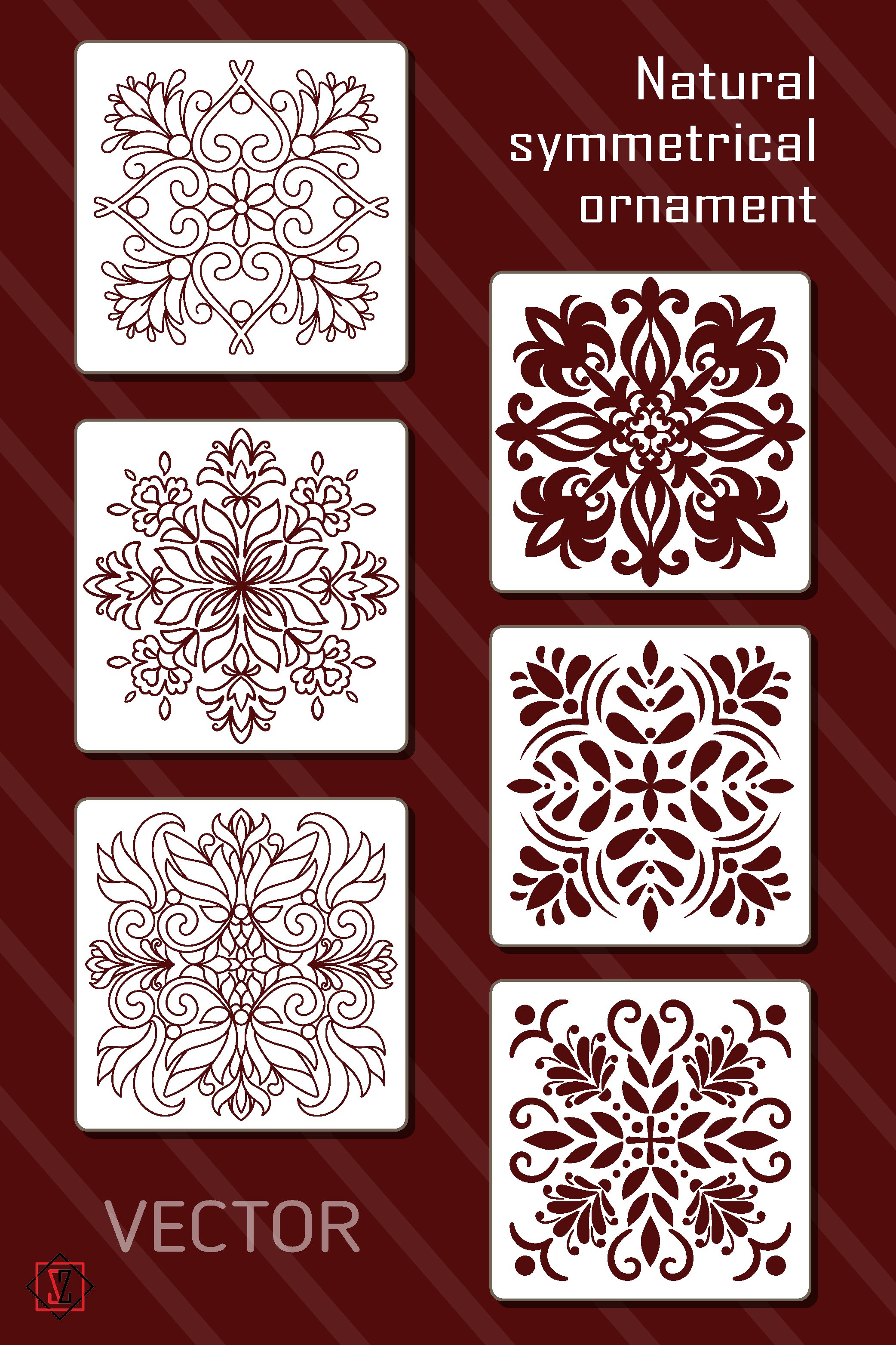 Natural symmetrical ornamentation